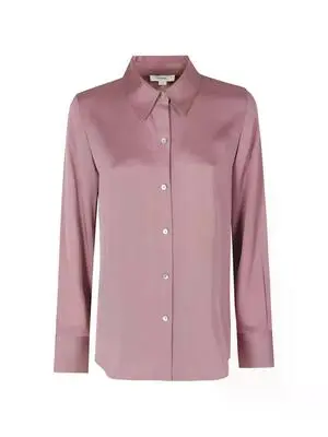 Vince Slim-fit Silk Shirt - Pink