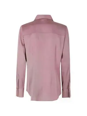Vince Slim-fit Silk Shirt - Pink