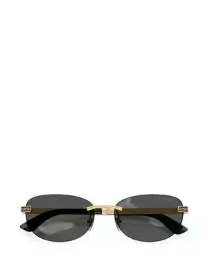 Versace Greca-pattern Rimless Sunglasses - Gold