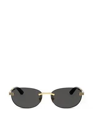 Versace Greca-pattern Rimless Sunglasses - Gold
