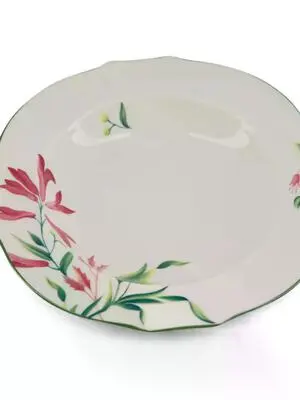 GINORI 1735 Flower-print Soup Plate