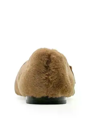 LOTTUSSE Randa Shearling Ballet Flats