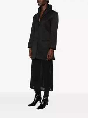 ROMEO GIGLI 1990s Pinstripe Shawl-collar Coat