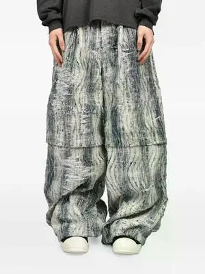 TAAKK Convertible Bleached Jacquard Jeans