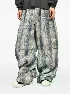 TAAKK Convertible Bleached Jacquard Jeans