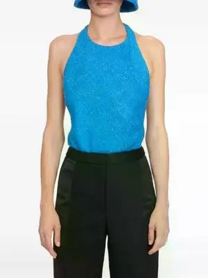 Maison Rabih Kayrouz Tweed Mesh-panel Bodysuit