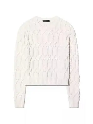NILI LOTAN Miklos Cable-knit Sweater - Neutrals