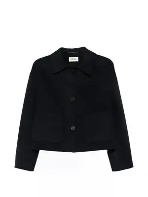ARMA Button-up Cropped Jacket - Blue