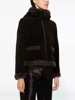 Moncler Shearling-trim Hooded Jacket