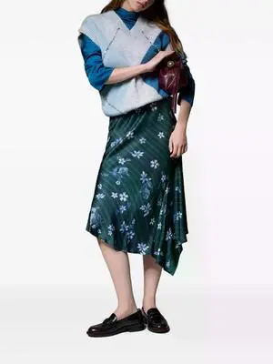 Liu Jo Argyle Vest With Jewel Embroidery