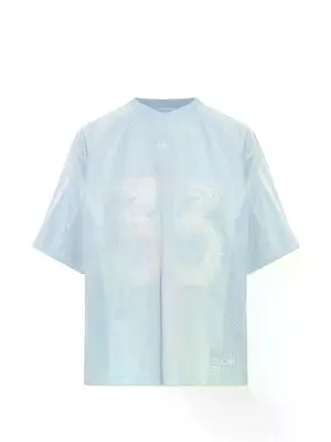 Adidas Logo-print Mesh-panel T-shirt