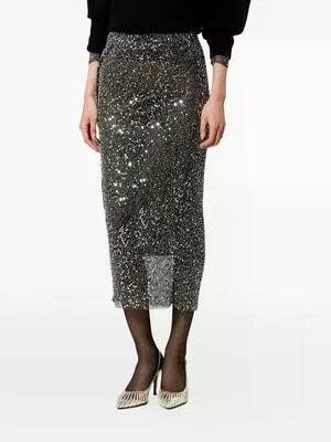 MARANT ETOILE Nejany Sequin-embellished Midi Skirt