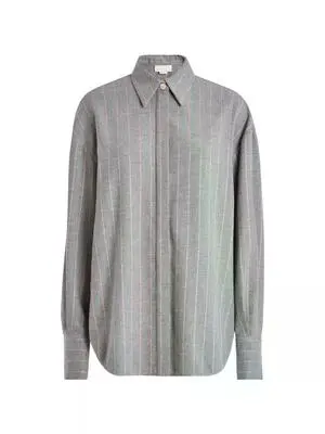 GENNY Pinstripe-pattern Shirt - Grey