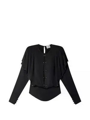MARANT ETOILE Crystal-embellished Ruffled Top