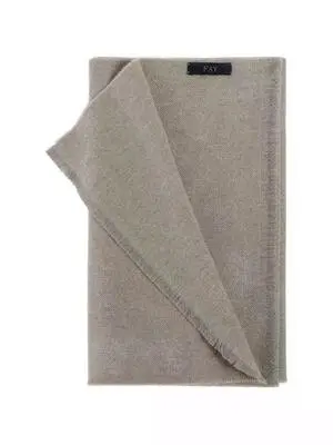 FAY Logo-patch Frayed Scarf