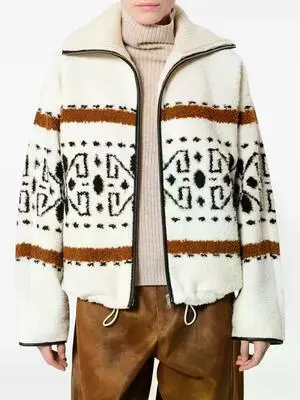 MARANT ETOILE Lijka Geometric-pattern Zip-up Jacket