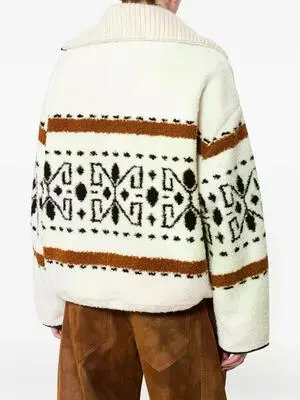 MARANT ETOILE Lijka Geometric-pattern Zip-up Jacket