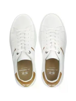 LA MARTINA Logo-print Leather Sneakers