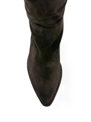 DEL CARLO Sonia Pointed-toe Suede Boots
