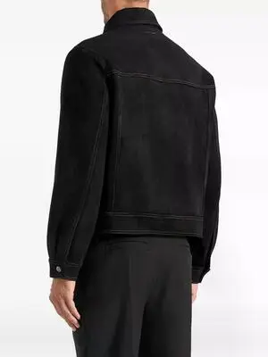 Manière De Voir Vince Suede Contrast-stitch Jacket