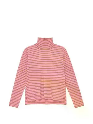 Malìparmi Striped Roll-neck Sweater - Pink