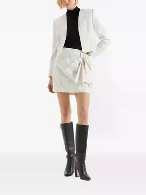 GENNY Sequin-embellished High-neck Top