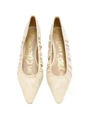 Sam Edelman Essex Ruched Leather Ballet Flats