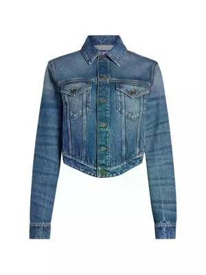 JEAN PAUL GAULTIER Curved Denim Jacket - Blue