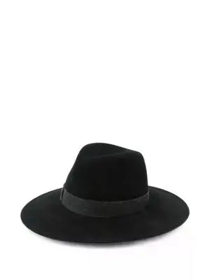 Borsalino Deva Fedora Hat - Black