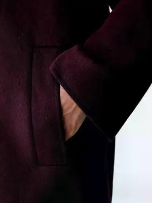 VICOLO Double-breasted Notched-lapels Coat