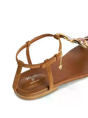 Emilio Pucci Bijoux Leather Sandals