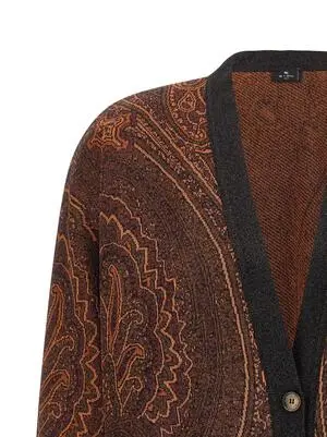 Etro Cardigan Paisley - Brown