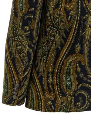 Etro Double-breasted Blazer - Blue