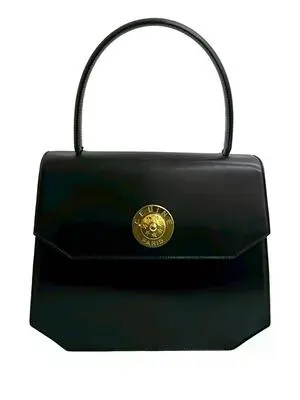 Celine 2009 Leather Top Handle Bag Handbag - Black