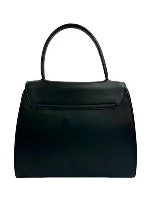 Celine 2001 Calfskin Star Ball Top Handle Bag Satchel - Blue