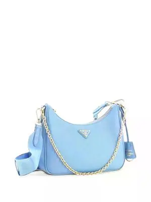 Prada Re-edition 2005 Shoulder Bag Saffiano Leather Small Crossbody Bag - Blue