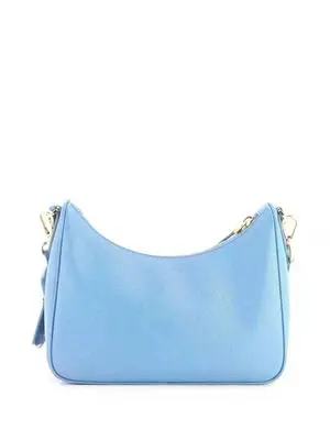 Prada Re-edition 2005 Shoulder Bag Saffiano Leather Small Crossbody Bag - Blue