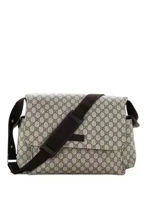 Gucci Diaper Bag Gg Coated Canvas Crossbody Bag