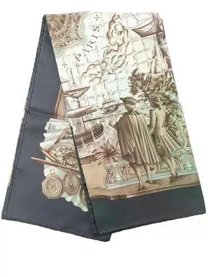 Hermès 1990-2010 Azvlejos Silk Scarf 90 Scarves - Grey