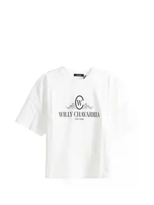 WILLY CHAVARRIA Chavantino Brava Logo-print T-shirt - White