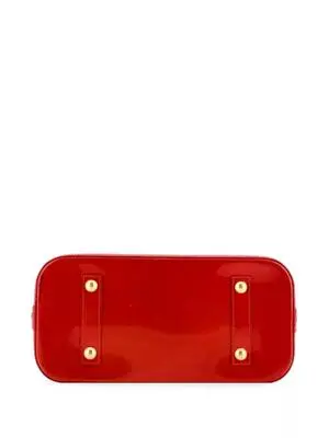 LOUIS VUITTON Alma Handbag Monogram Vernis Pm Satchel - Red