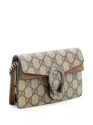 Gucci Dionysus Bag Gg Coated Canvas Super Mini Crossbody Bag