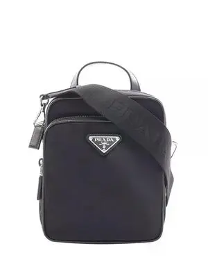 Prada 2013-2026 Saffiano Trimmed Tessuto Satchel