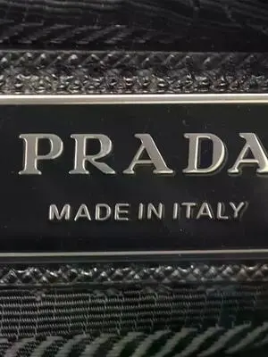Prada 2013-2026 Saffiano Trimmed Tessuto Satchel