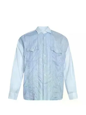 Comme Des Garçons Striped Panelled Shirt