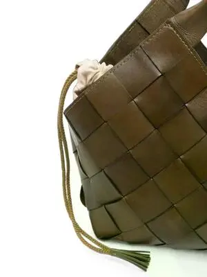 Dragon Diffusion Castello Woven Leather Shoulder Bag