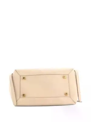 Celine Belt Bag Textured Leather Mini Shoulder Bag - Neutrals
