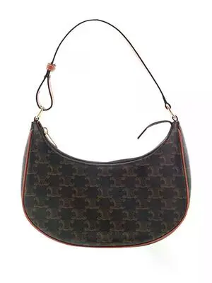Celine 2015-2026 Triomphe Coated Canvas Ava Shoulder Bag - Brown