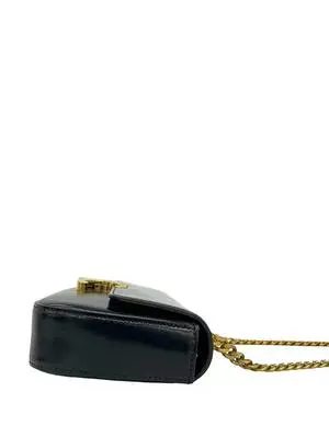 Celine 2022 Shiny Calfskin Triomphe Claude Shoulder Bag