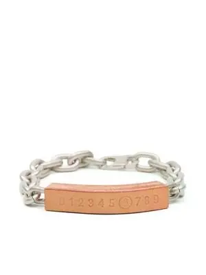 MAISON MARGIELA Leather Bracelet - Silver